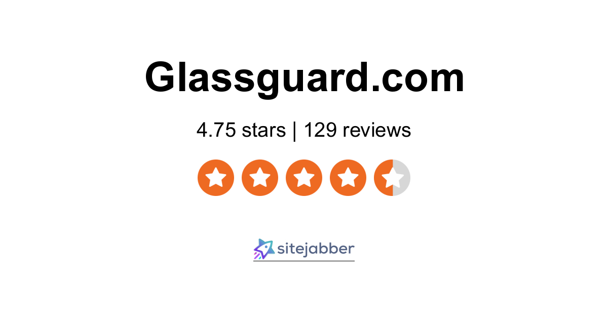 GlassGuard Reviews - Read 129 Customer Reviews of GlassGuard | Sitejabber