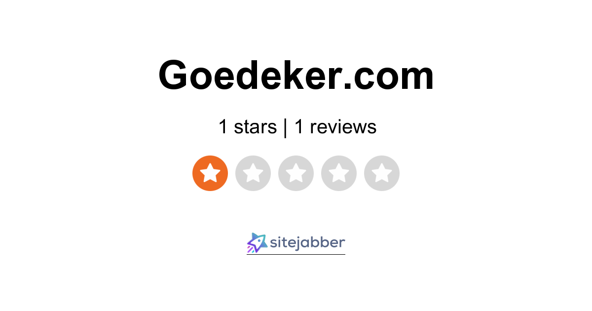 Goedeker Reviews - 1 Reviews of Goedeker.com | Sitejabber