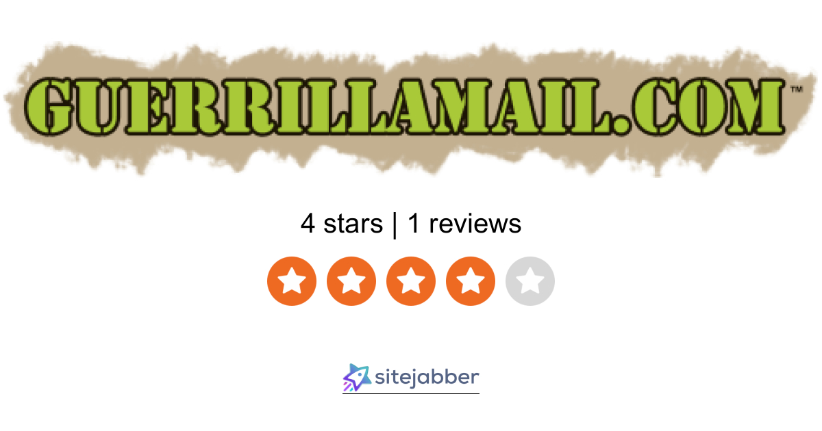 Guerrilla Mail Reviews - 1 Reviews of Guerrillamail.com | Sitejabber