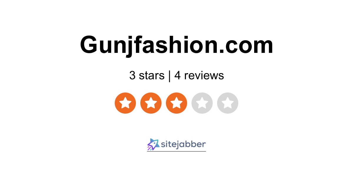 Gunj Fashion Reviews - 4 Reviews of Gunjfashion.com | Sitejabber