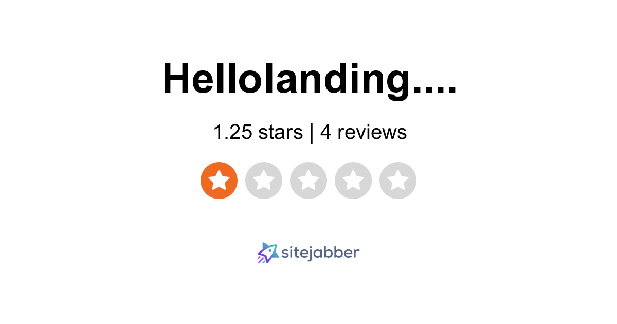 Landing Reviews - Read 4 Customer Reviews of Landing | Sitejabber