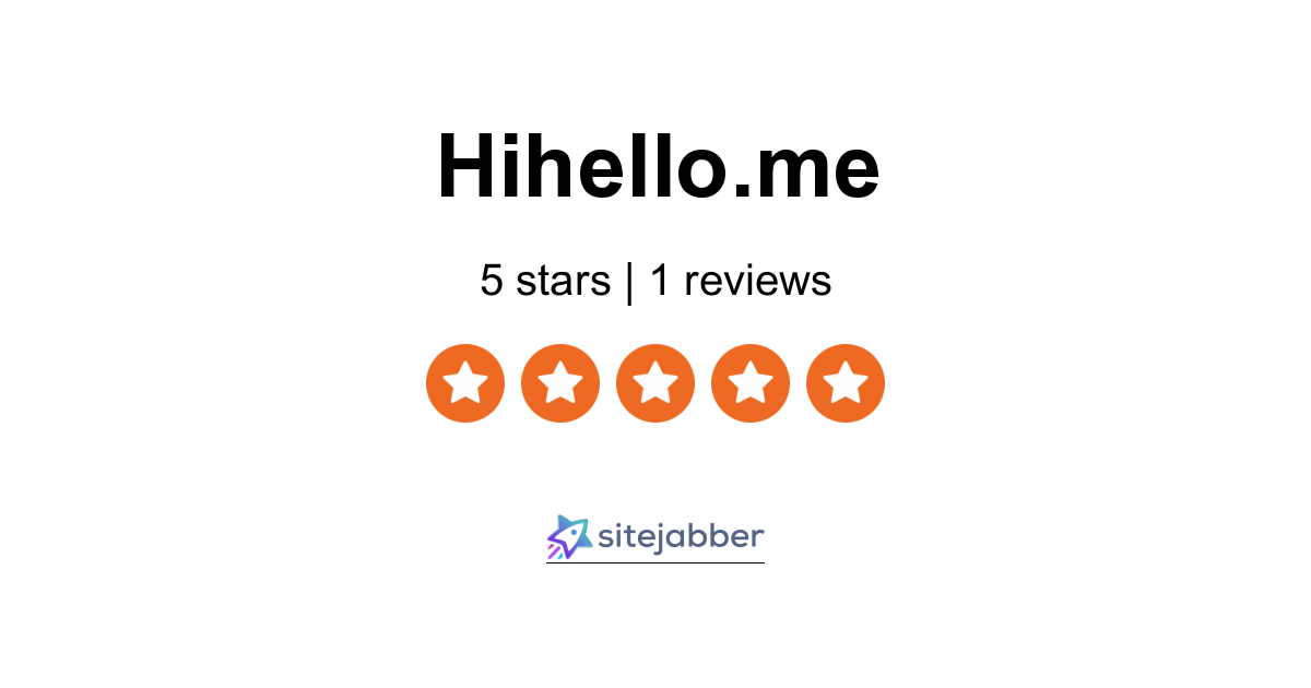 Hihello.me Reviews - 1 Reviews of Hihello.me | Sitejabber