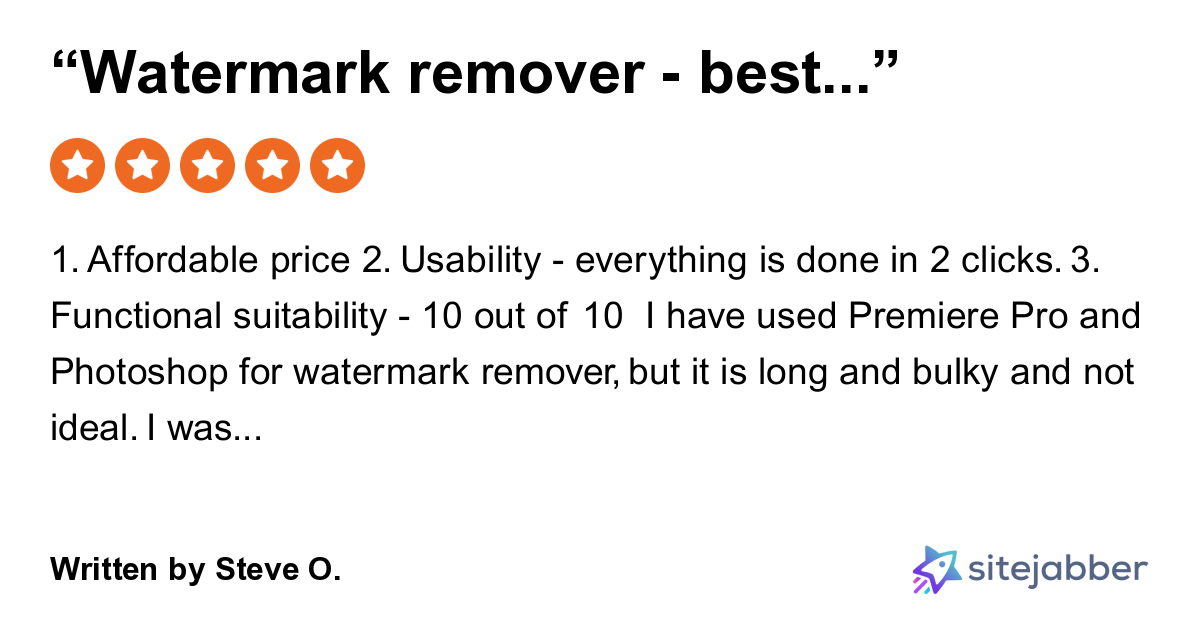 5 Stars Review of HitPaw: “Watermark Remover - best solution for photo ...