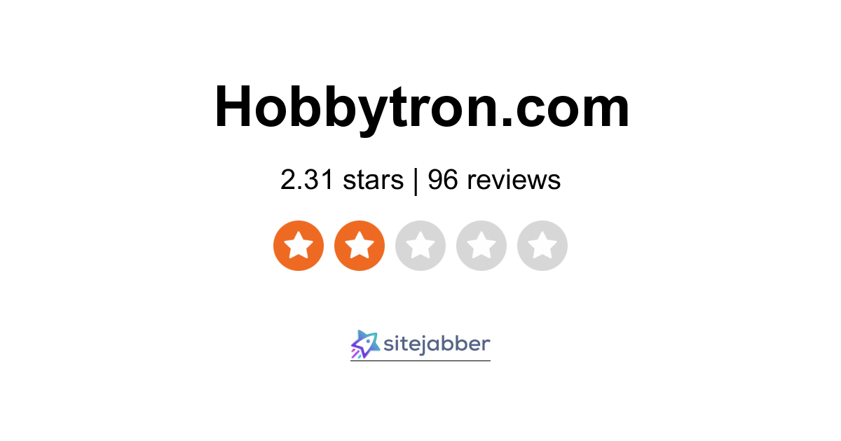 HobbyTron Reviews - Read 96 Customer Reviews of HobbyTron | Sitejabber