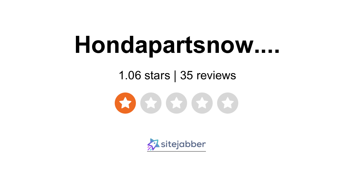 Honda Parts Now Reviews - Read 35 Customer Reviews of Honda Parts Now | Sitejabber