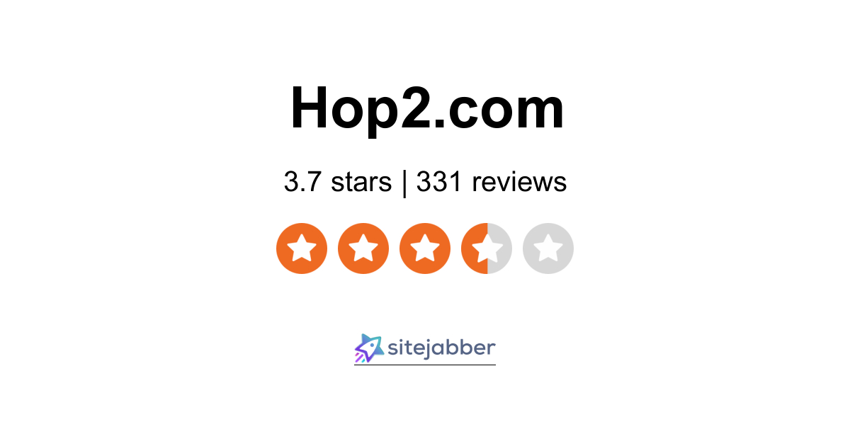 Hop2 Reviews - Read 331 Customer Reviews of Hop2 | Sitejabber