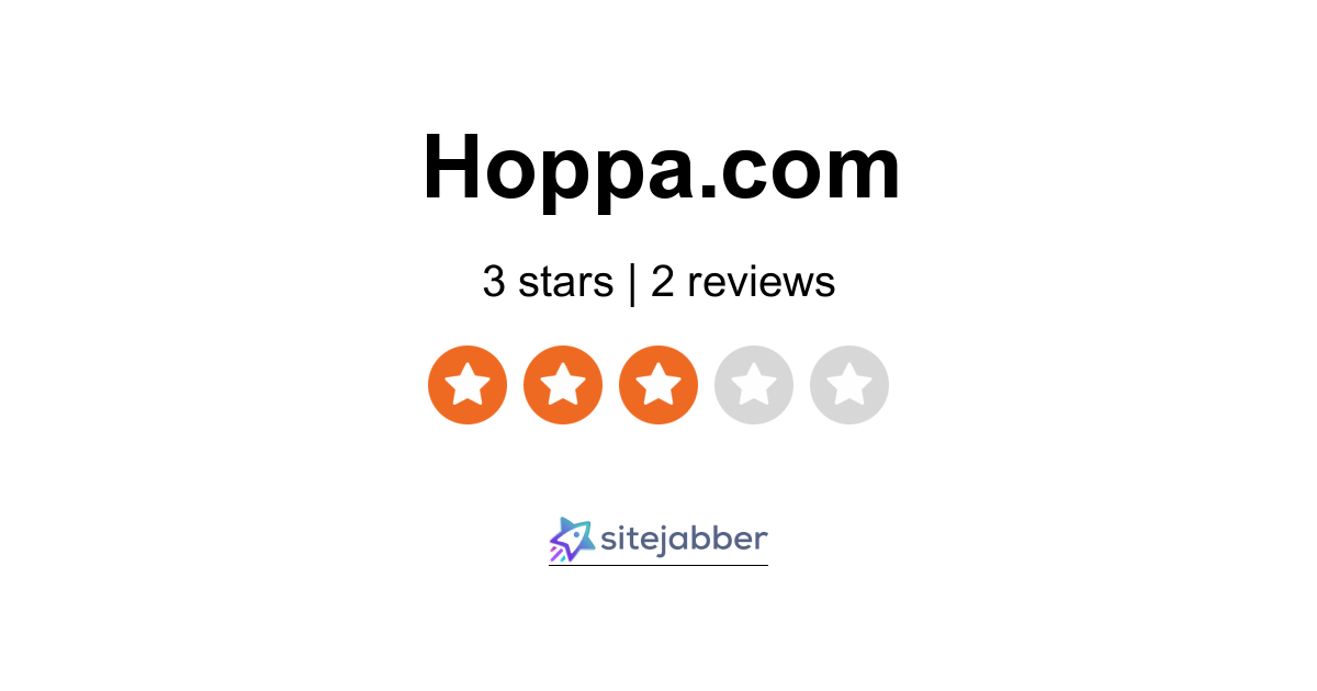 Hoppa Reviews - Read 2 Customer Reviews of Hoppa | Sitejabber