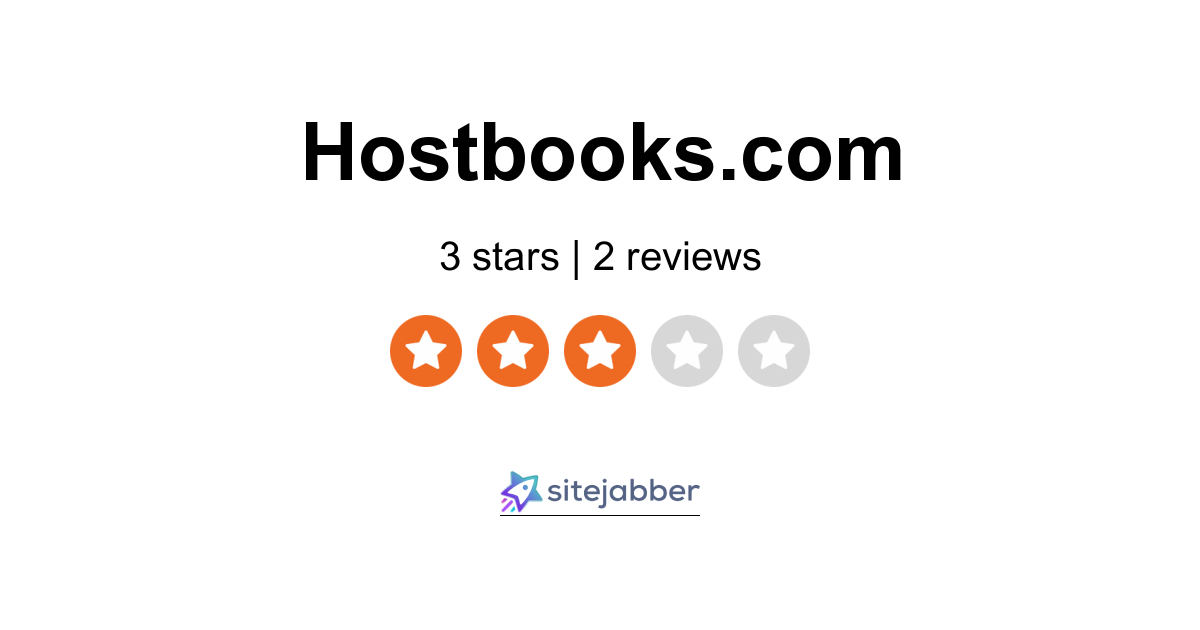 HostBooks Reviews - Read 2 Customer Reviews of HostBooks | Sitejabber