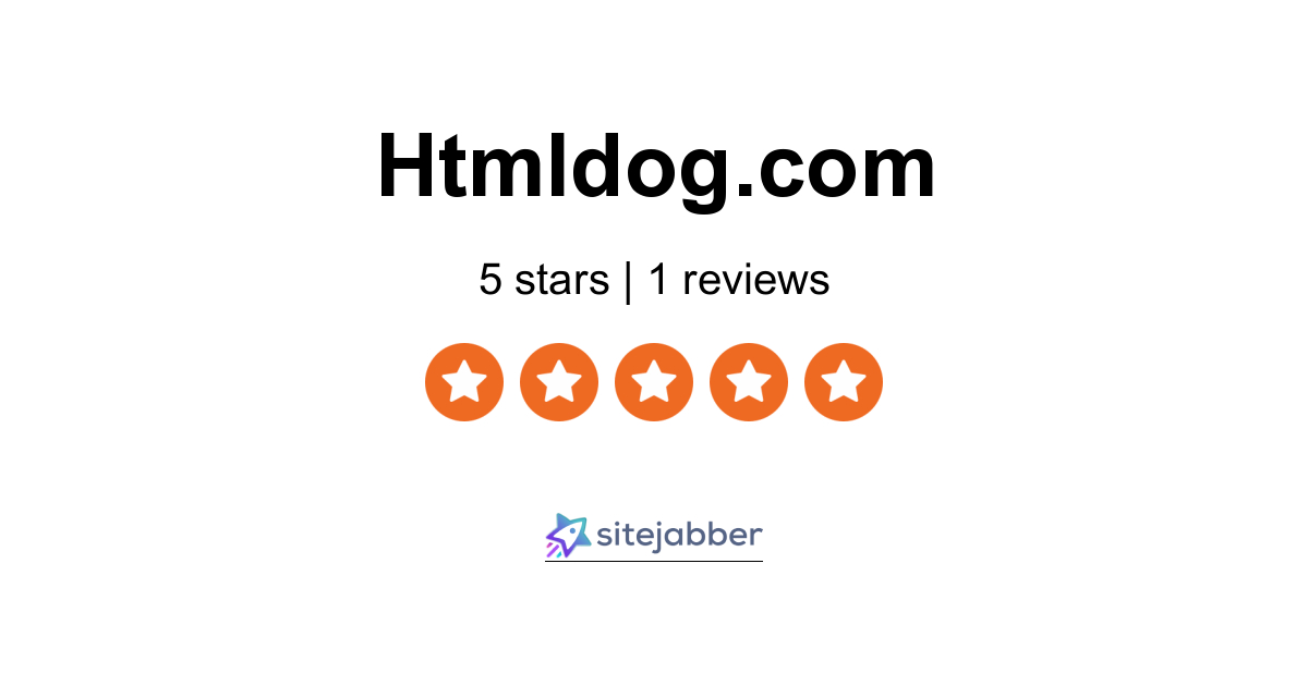 Htmldog Reviews - 1 Reviews of Htmldog.com | Sitejabber