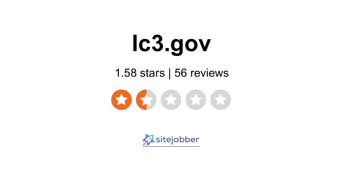 Ic3.gov Reviews - Read 56 Customer Reviews of Ic3.gov | Sitejabber