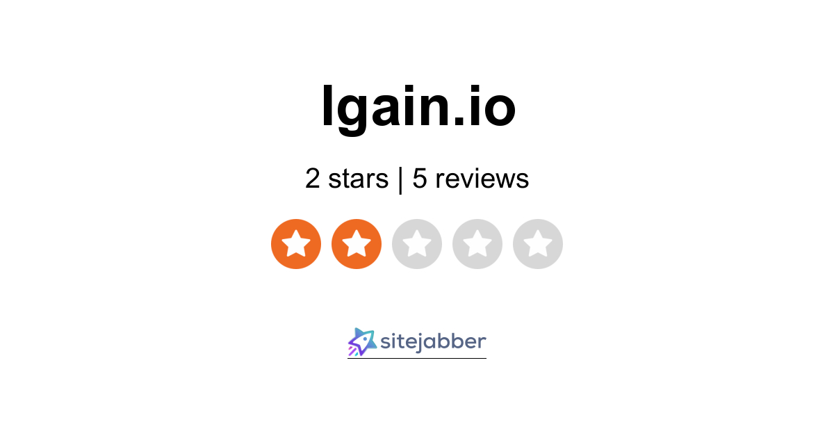Igain Reviews - Read 4 Customer Reviews of Igain | Sitejabber
