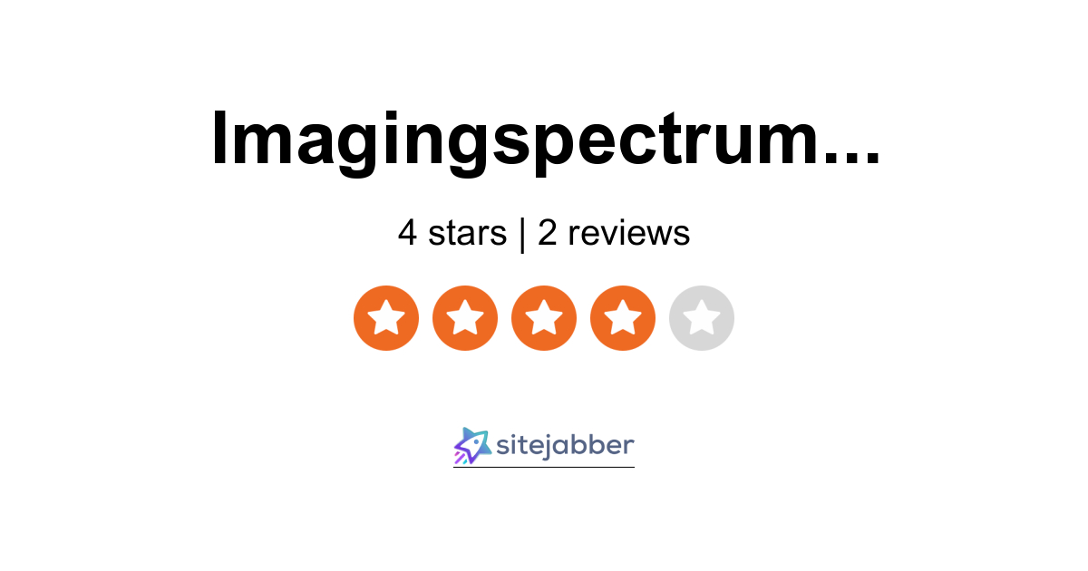 Imaging Spectrum Reviews - Read 2 Customer Reviews of Imaging Spectrum ...