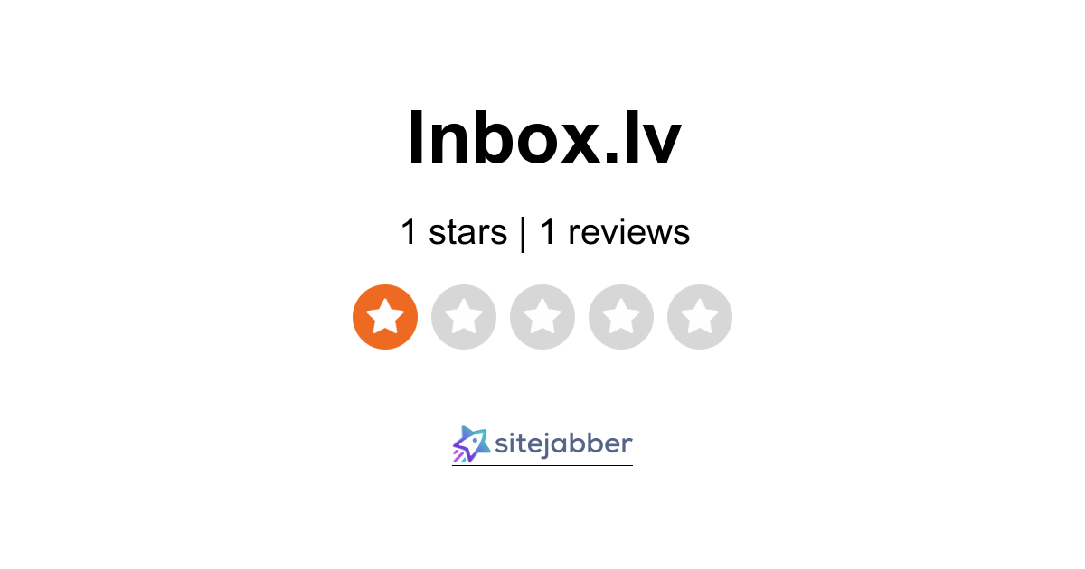 Inbox.lv Reviews - 1 Reviews of inbox.lv | Sitejabber