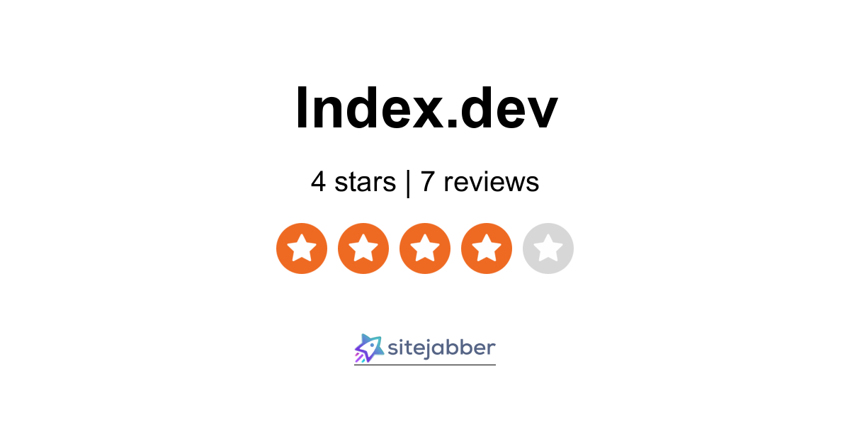 Index.dev Reviews - 7 Reviews of Index.dev | Sitejabber