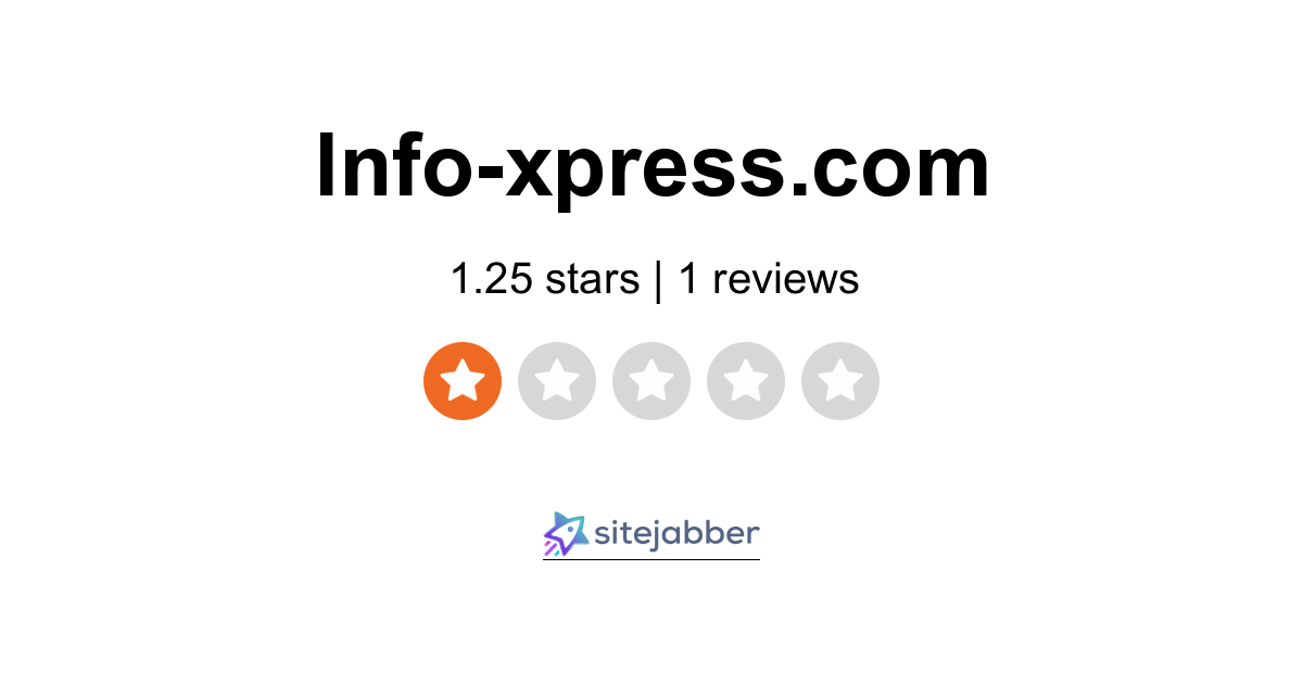 Info-xpress Reviews - 1 Reviews of Info-xpress.com | Sitejabber