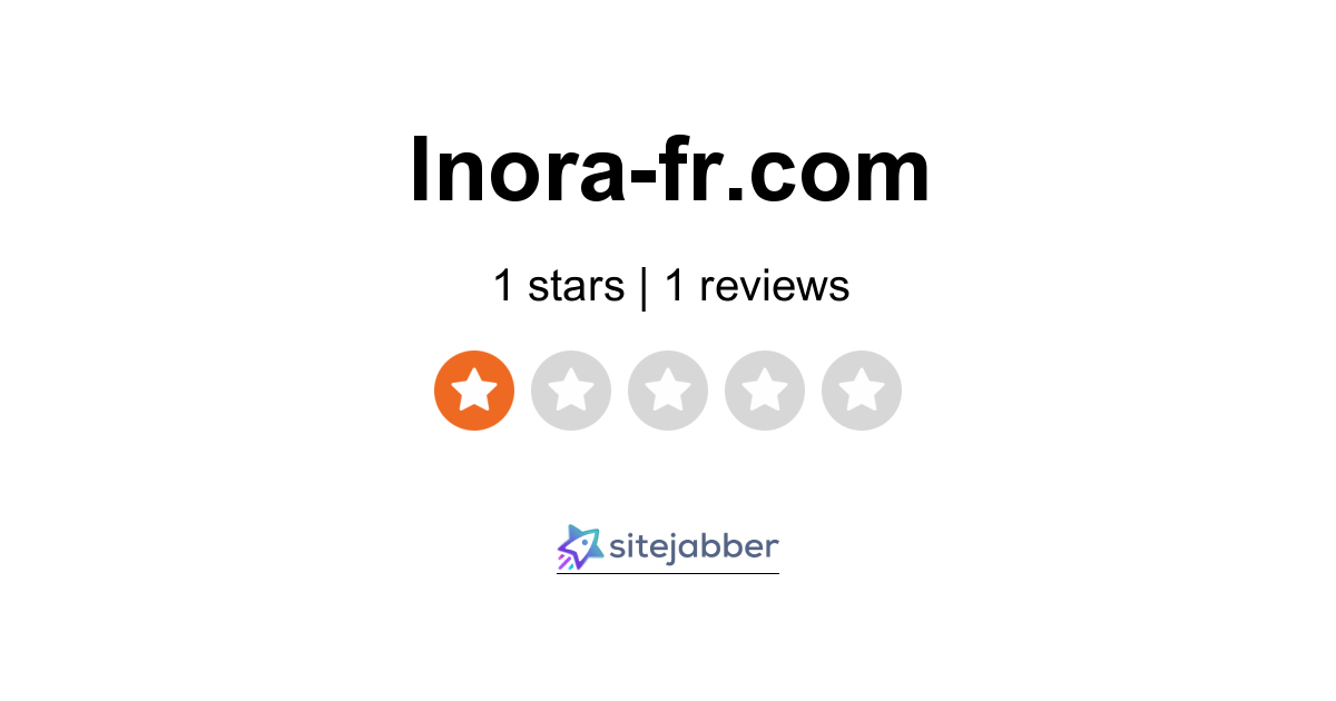 Inora-fr Reviews - Read 1 Customer Reviews of Inora-fr | Sitejabber