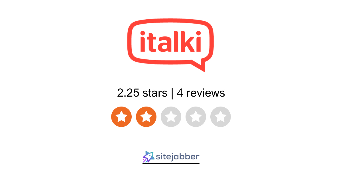 italki Reviews - Read 4 Customer Reviews of Italki | Sitejabber