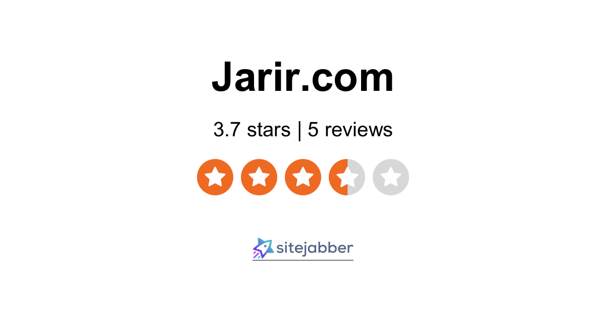 Jarir Reviews - Read 5 Customer Reviews of Jarir | Sitejabber