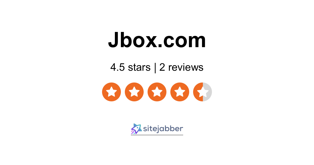 JBOX Reviews - Read 1 Customer Reviews of JBOX | Sitejabber