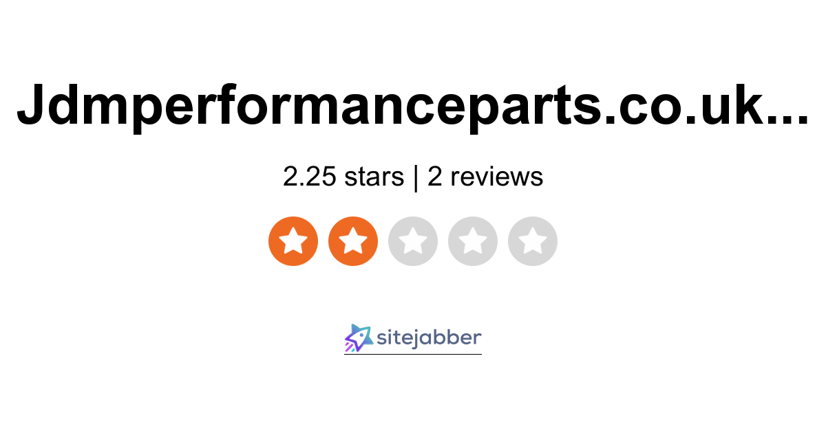 JDM Performance Parts UK Reviews - Read 2 Customer Reviews of JDM ...