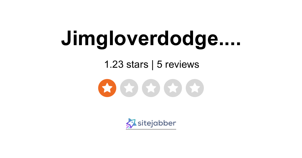 Jim Glover Dodge Reviews - Read 5 Customer Reviews of Jim Glover Dodge ...
