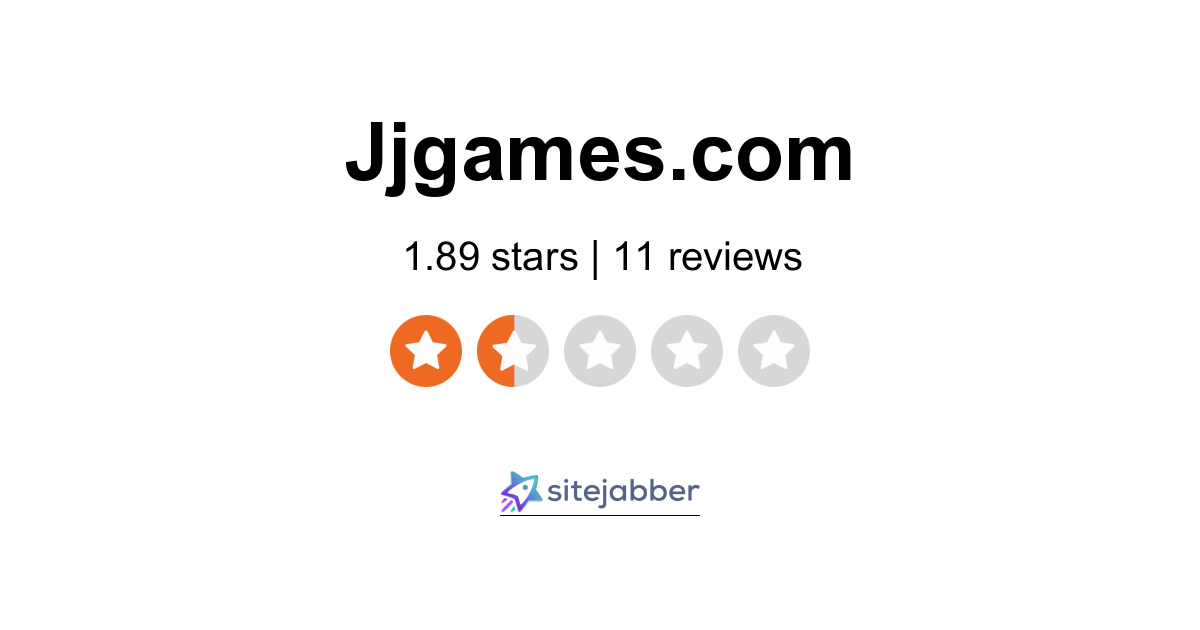 JJGames Reviews - Read 11 Customer Reviews of JJGames | Sitejabber
