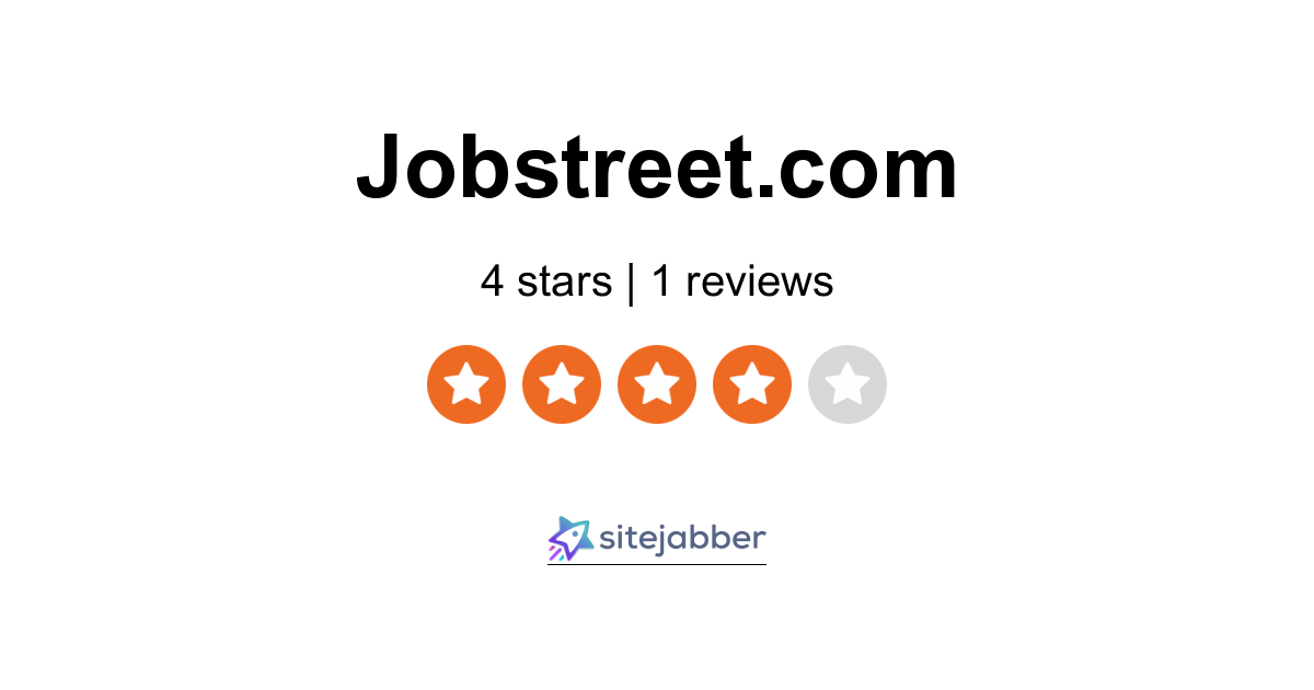 Jobstreet Reviews - Read 1 Customer Reviews of Jobstreet | Sitejabber