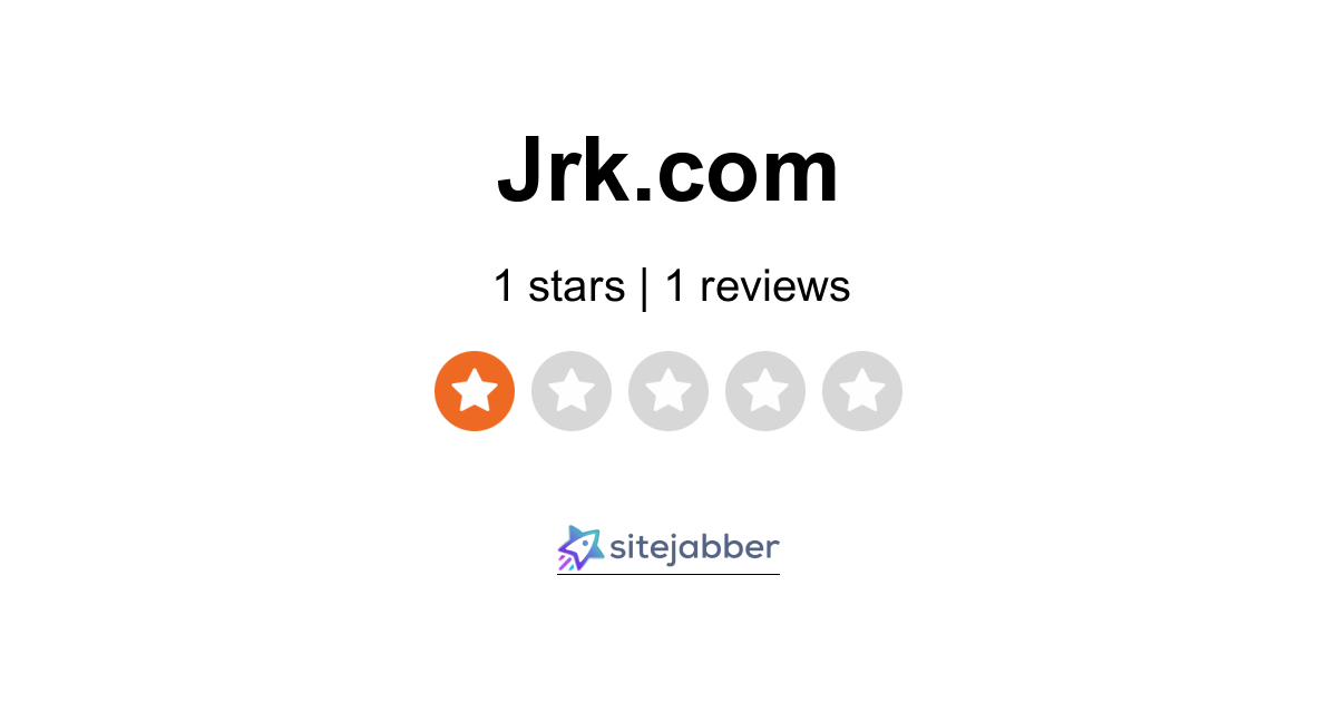 Jrk Reviews - 1 Reviews of Jrk.com | Sitejabber