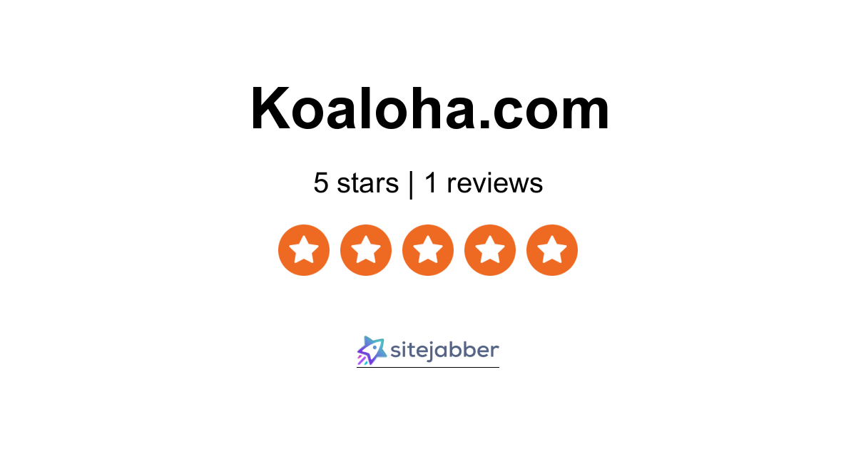 Koaloha Reviews - 1 Reviews of Koaloha.com | Sitejabber