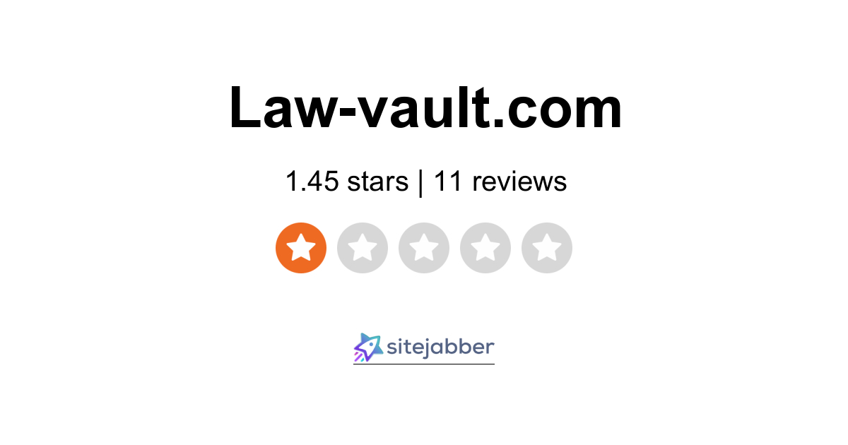 Law-vault Reviews - Read 11 Customer Reviews of Law-vault | Sitejabber