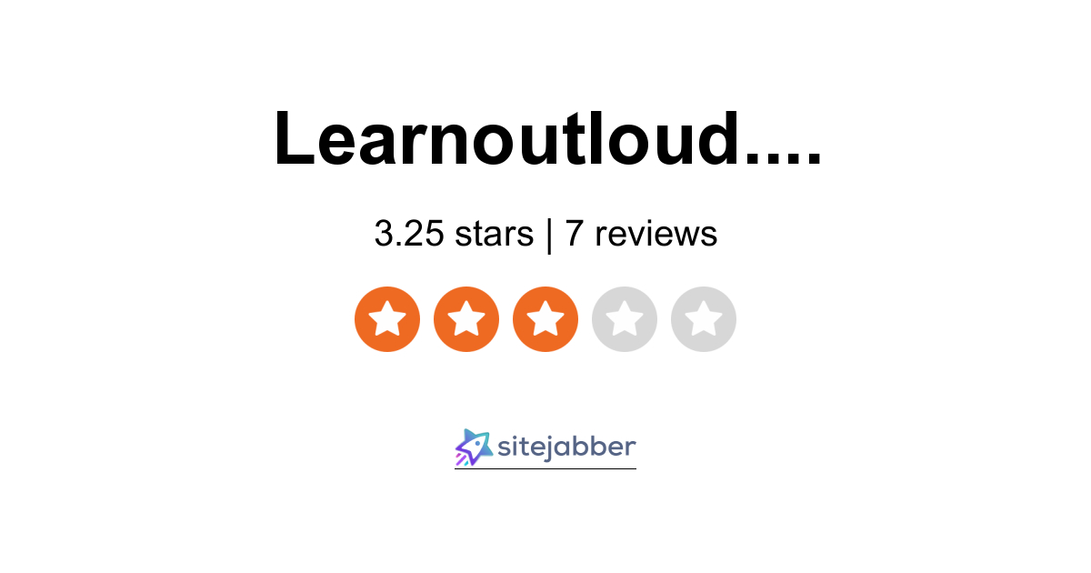 LearnOutLoud Reviews - Read 7 Customer Reviews of LearnOutLoud | Sitejabber