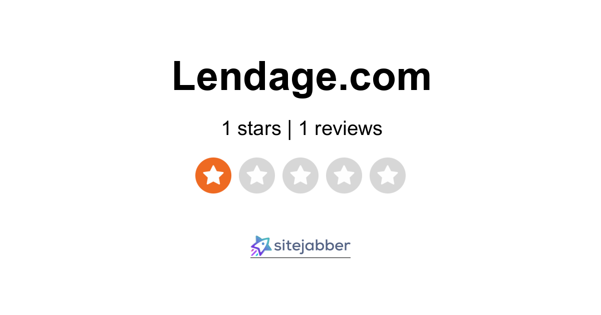 Lendage Reviews - Read 1 Customer Reviews of Lendage | Sitejabber