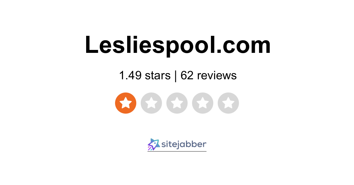 Leslie's Pool Supplies Reviews - Read 61 Customer Reviews of Leslie's ...