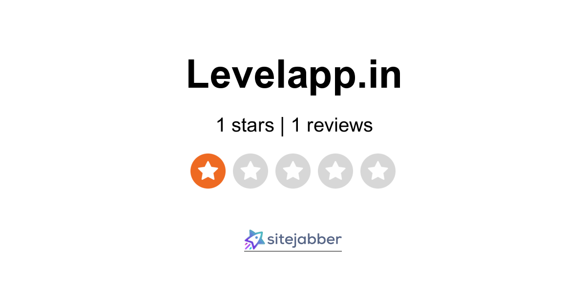 Level Reviews - 1 Reviews of Levelapp.in | Sitejabber
