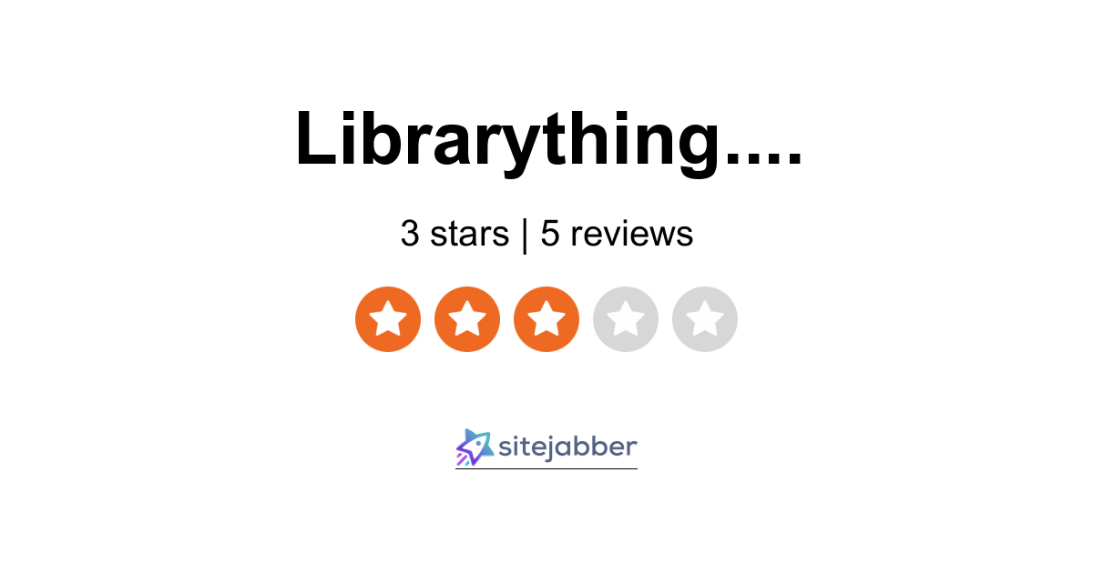 LibraryThing Reviews - Read 6 Customer Reviews of LibraryThing | Sitejabber