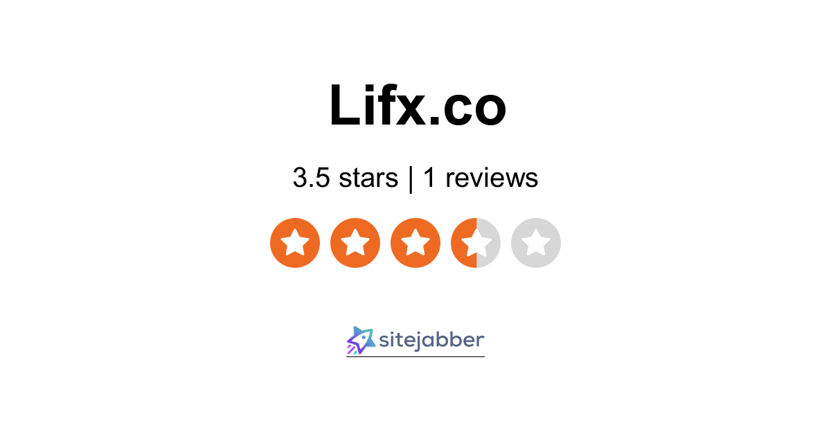 Lifx.co Reviews - 1 Reviews of Lifx.co | Sitejabber