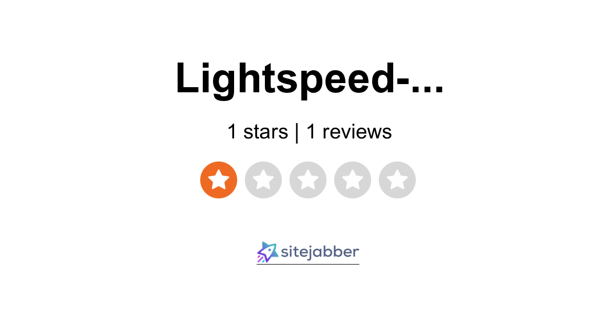 Lightspeed-studios Reviews - Read 1 Customer Reviews of Lightspeed ...