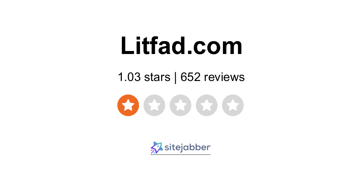 Litfad Reviews - Read 646 Customer Reviews of Litfad | Sitejabber