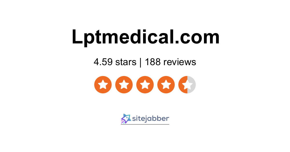 LPT Medical Reviews - Read 186 Customer Reviews of LPT Medical | Sitejabber