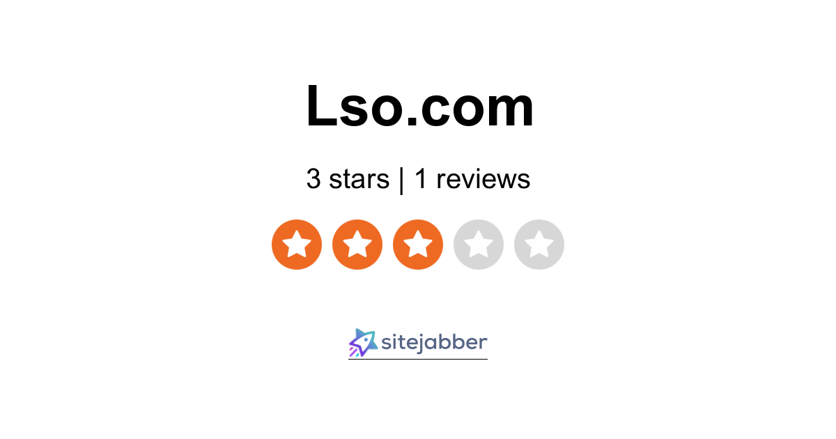 Lso Reviews - 1 Reviews of Lso.com | Sitejabber