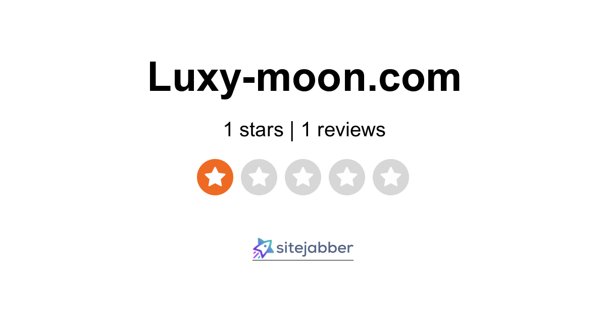 Luxy-moon Reviews - 1 Reviews of Luxy-moon.com | Sitejabber
