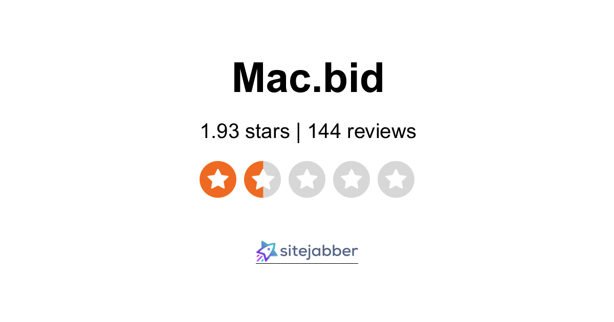 Mac Bid Reviews - Read 144 Customer Reviews of Mac Bid | Sitejabber