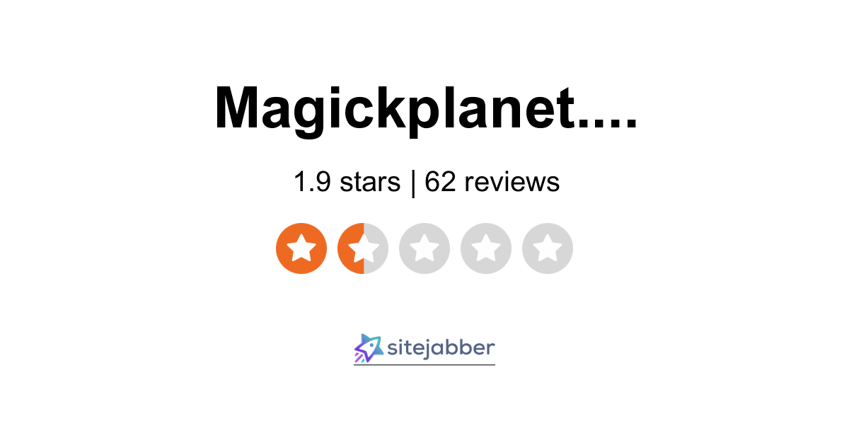 Magick Planet Reviews - Read 62 Customer Reviews of Magick Planet ...