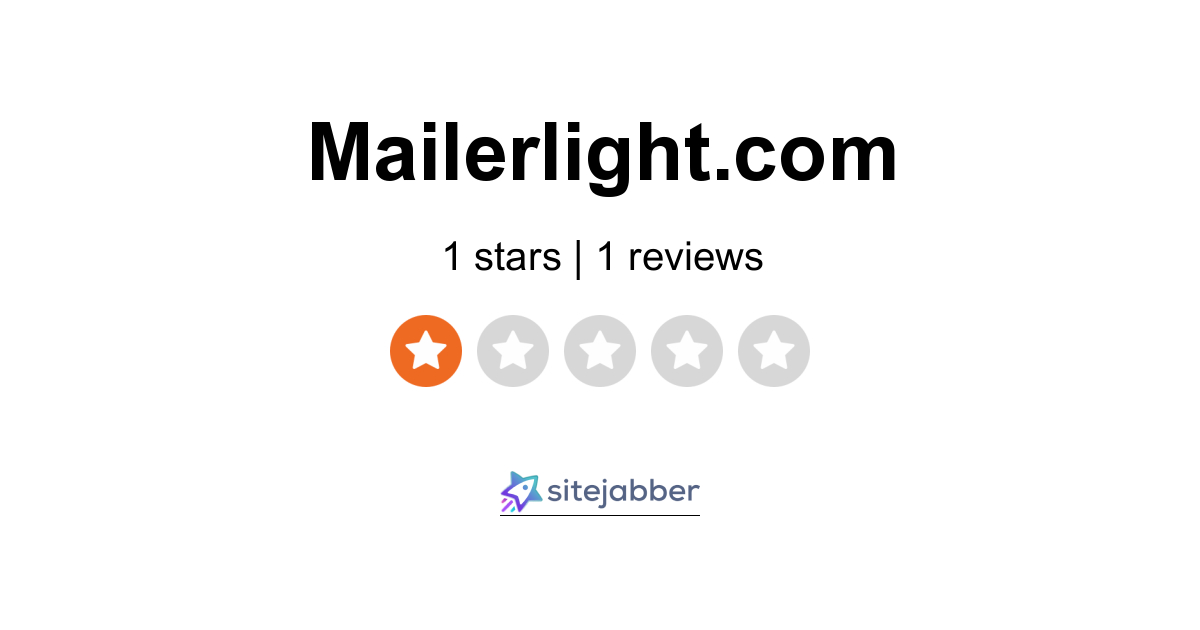 Mailerlight Reviews - Read 1 Customer Reviews of Mailerlight | Sitejabber