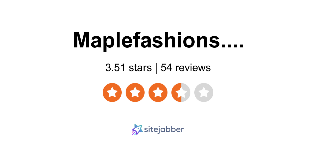 MapleFashions Reviews - Read 20 Customer Reviews of MapleFashions ...