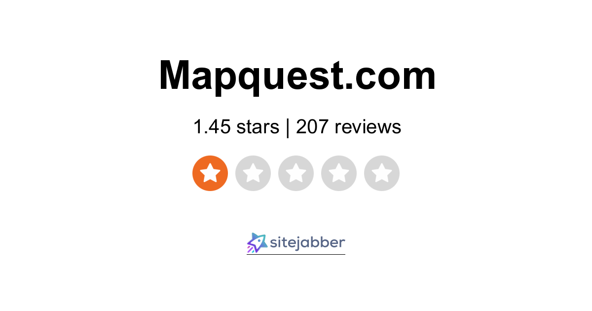 MapQuest Reviews - Read 207 Customer Reviews of MapQuest | Sitejabber