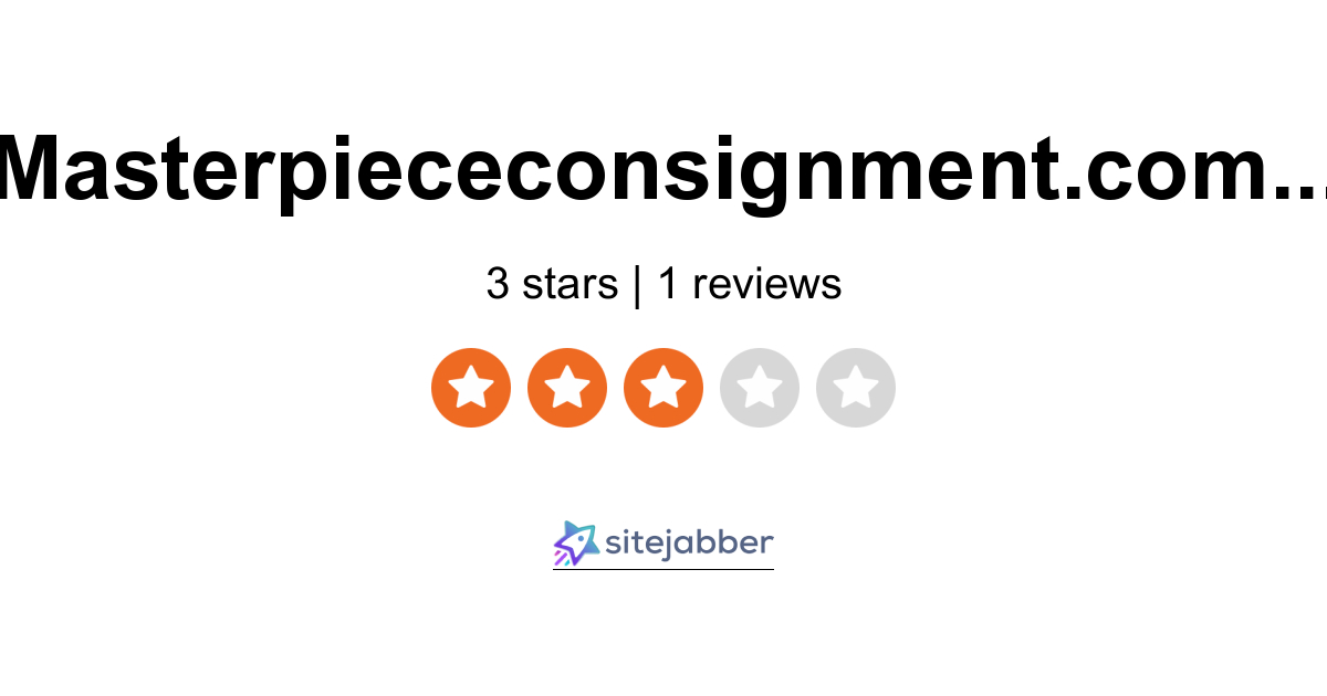 Masterpiece Men's Consignment Reviews - Read 1 Customer Reviews of Masterpiece Men's Consignment ...