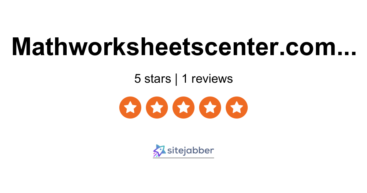 Math Worksheets Center Reviews - Read 1 Customer Reviews of Math ...