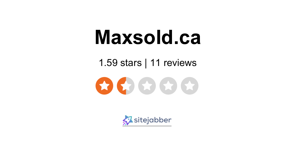 Maxsold.ca Reviews - Read 11 Customer Reviews of Maxsold.ca | Sitejabber