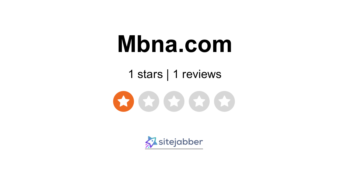 Mbna Reviews - 1 Reviews of Mbna.com | Sitejabber